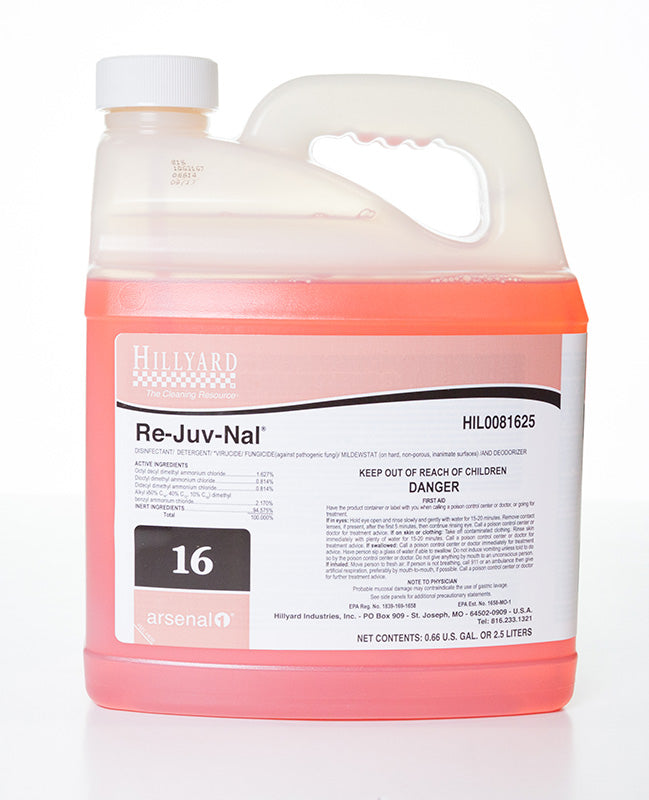 (LJ-0920) Arsenal 1, Re-Juv-Nal 2.5 Liters, Disinfectant/Detergent/Vir — Performance Maintenance ...